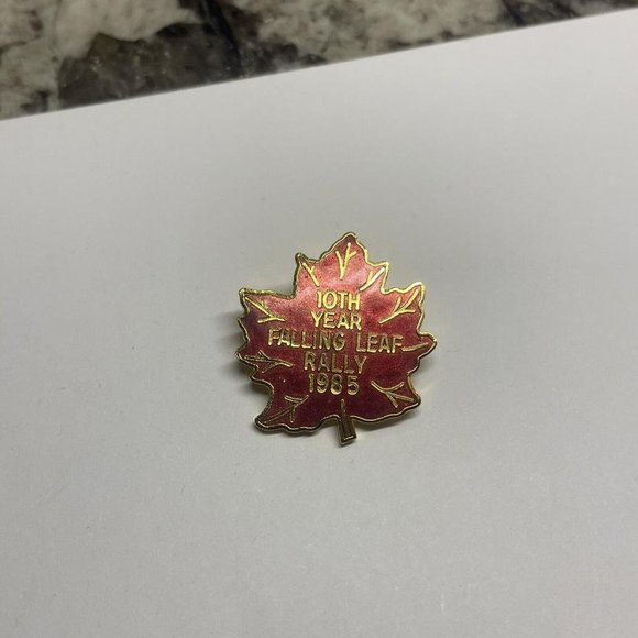 Jewelry | 1th Year Falling Leaf Rally Brooch 1985 Tack Pin For Bmw ...